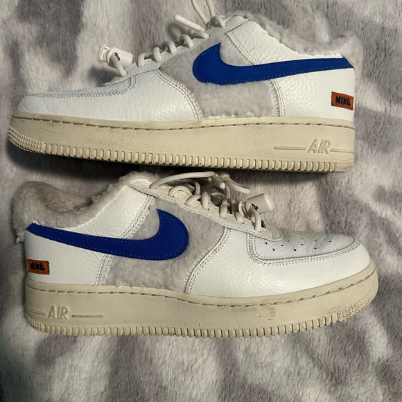 Nike Air Force | Shoes | Nike Air Force Off White And Blue Womens Us 85 ...